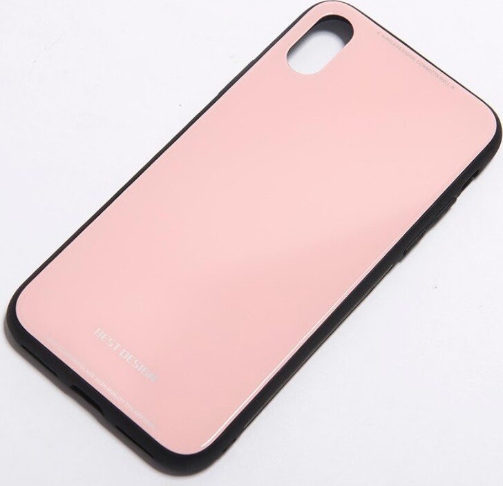 Чехол TFN для Iphone X Glass pink