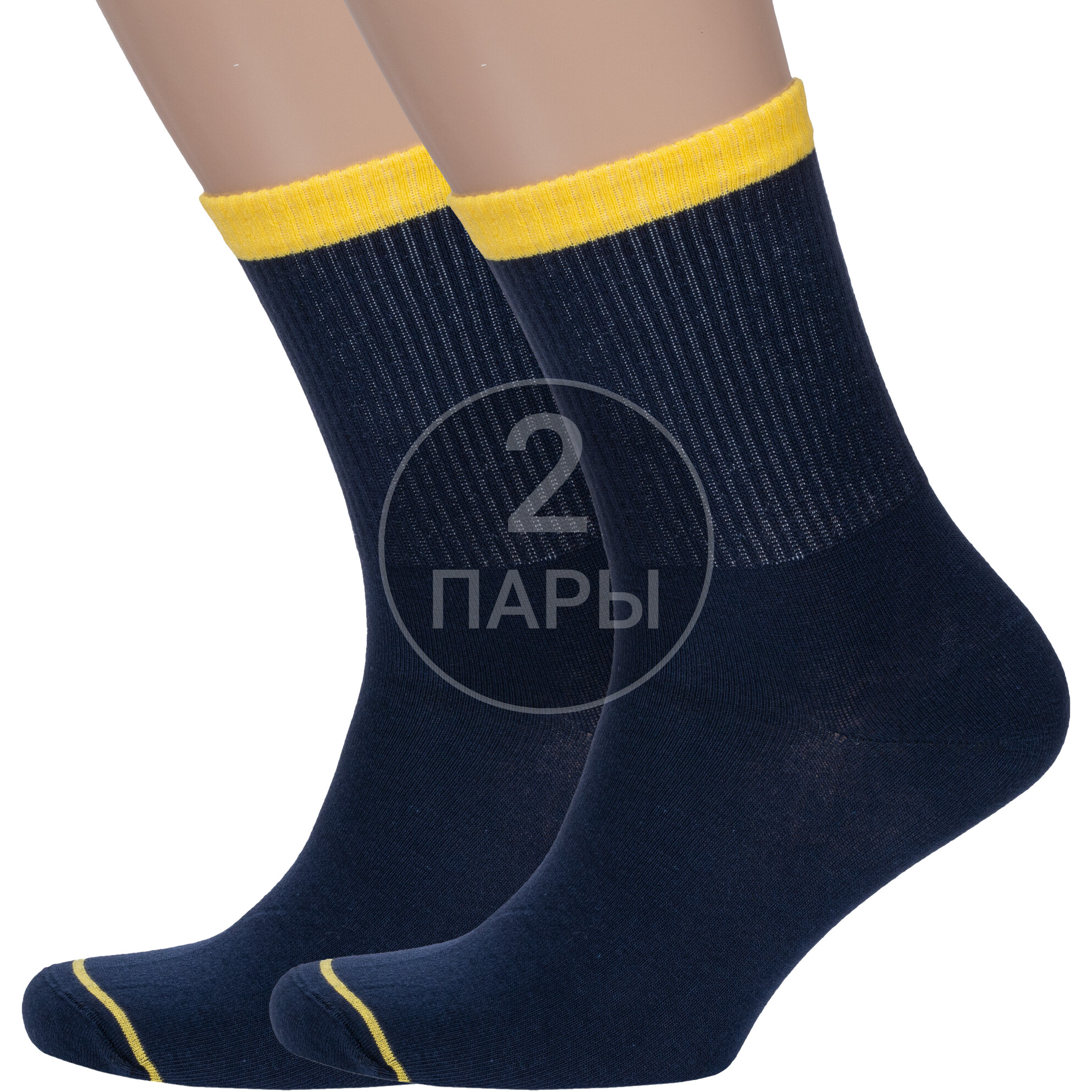 Комплект носков мужских Rusocks 2-М3-13749 разноцветных 25-27