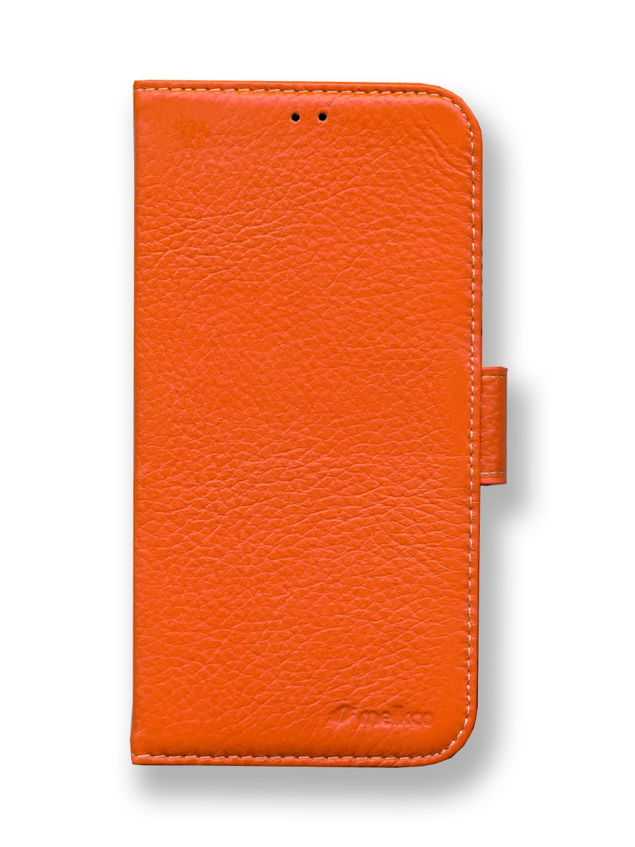 Кожаный чехол книжка Melkco для Apple iPhone 11 - Wallet Book Type - оранжевый