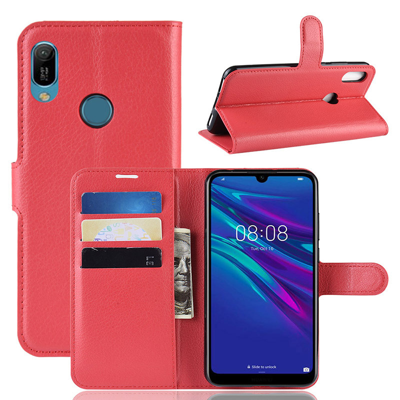 Чехол-книжка PRESTIGE для Huawei Y6 2019/Y6s/Y6 Prime/Honor 8A (красный)