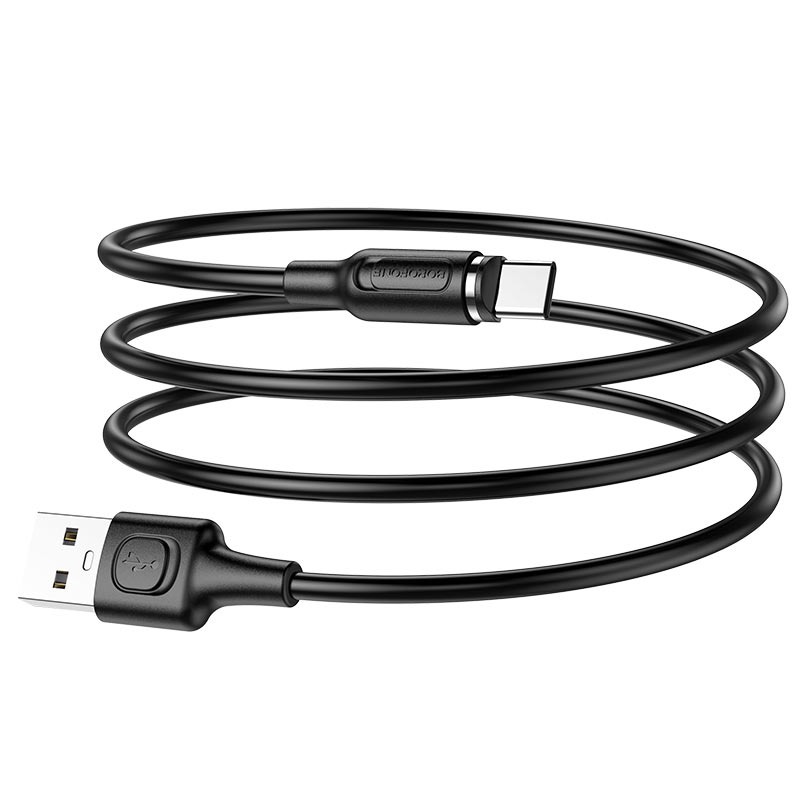 Магнитный кабель Borofone BX41, USB To Type-C, 3A, 1м, черный