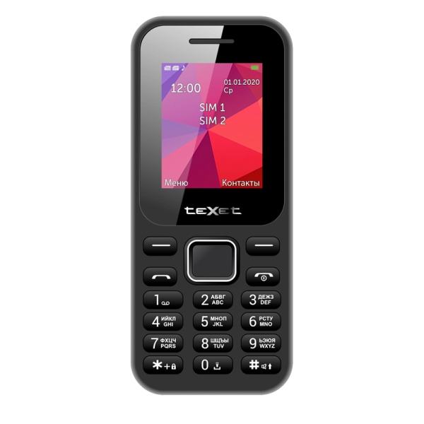 Мобильный телефон teXet TM-122 Black