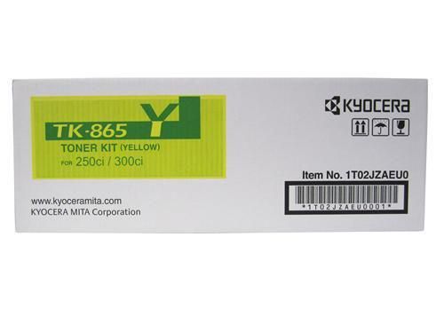 Картридж для лазерного принтера Kyocera TK-865Y, желтый, оригинал