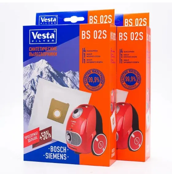 Пылесборник Vesta filter BS02S 2 упак