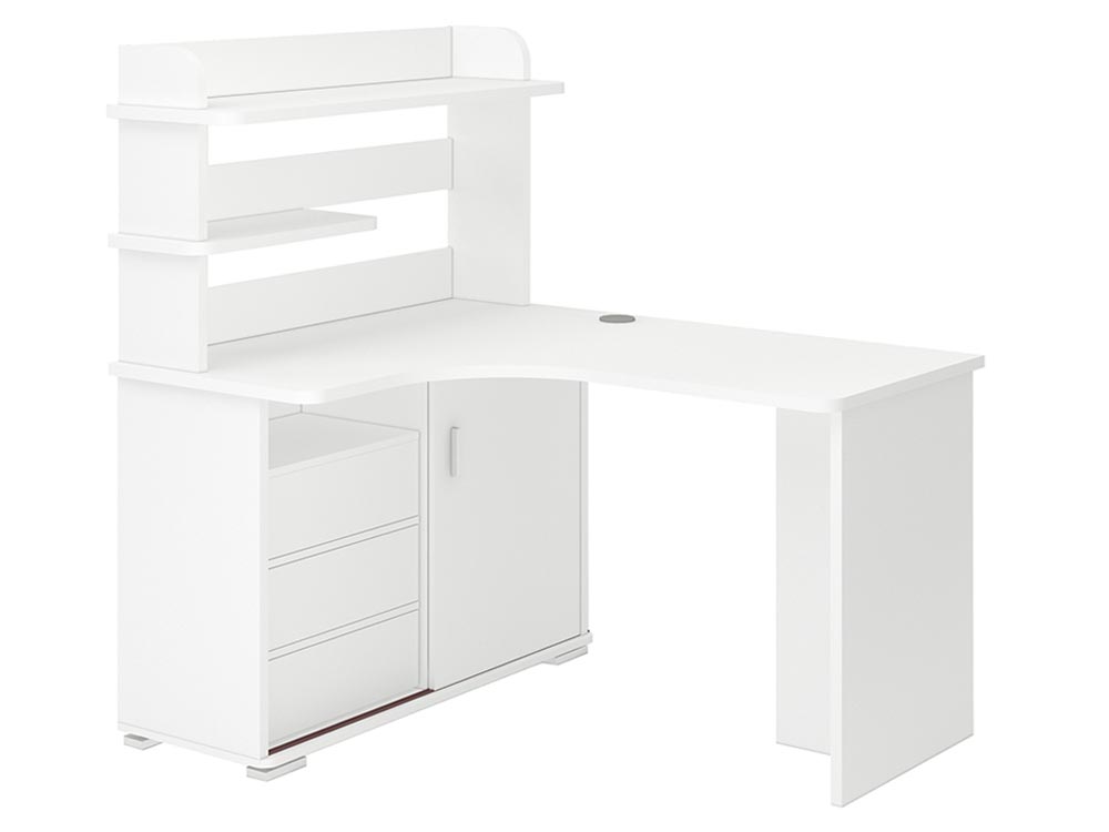 Компьютерный стол СР-165, СР-145 Белый, 1600 мм, Цвет, Левый