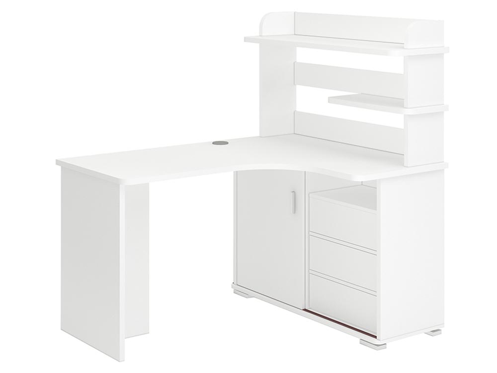 Компьютерный стол СР-165, СР-145 Белый, 1400 мм, Правый, Цвет