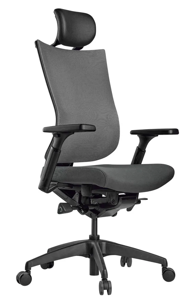 Кресло компьютерное эргономичное Schairs Tone-M01B, серый
