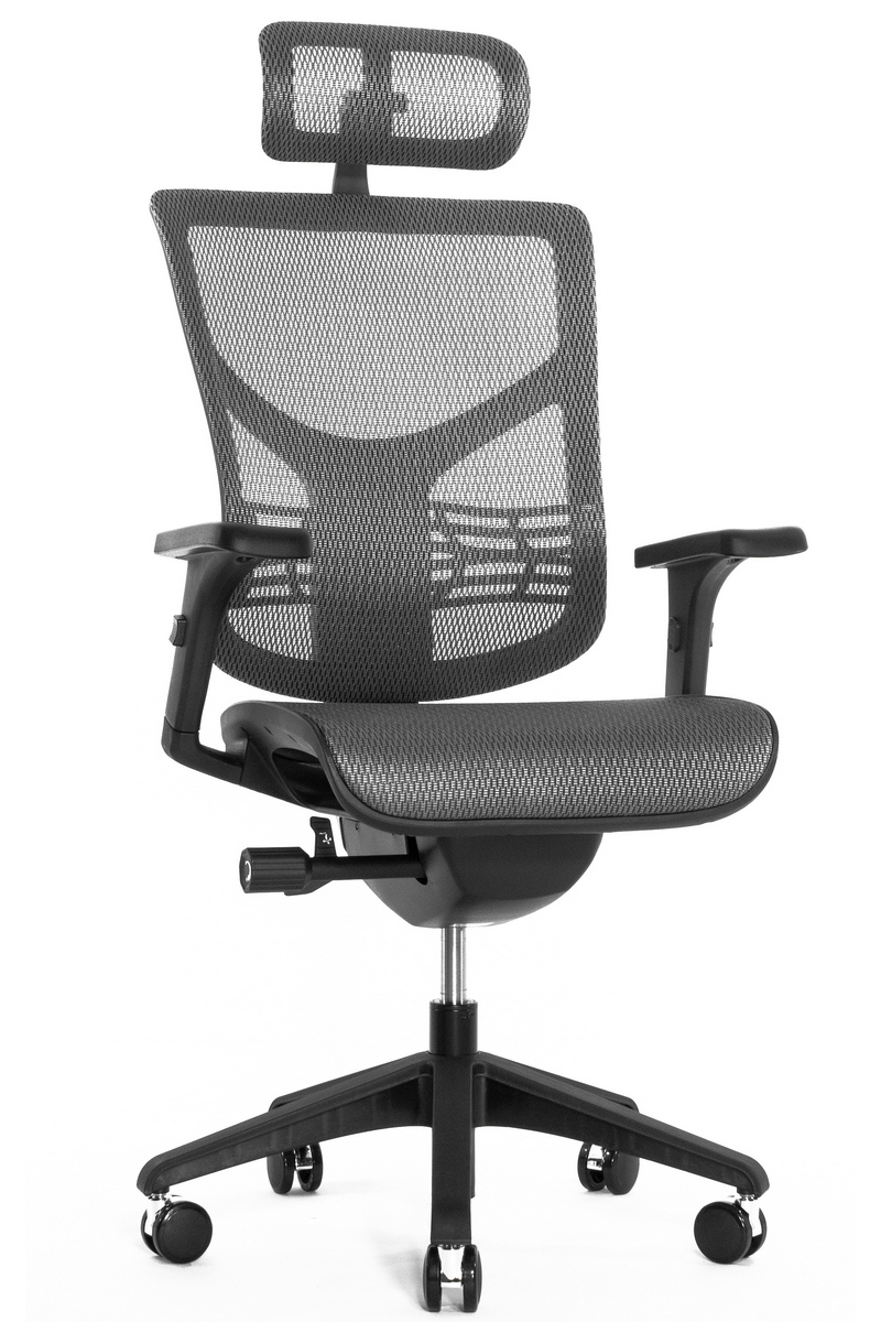Эргономичное подростковое кресло Falto Expert Vista VSM01 (сетка серая, каркас черный)
