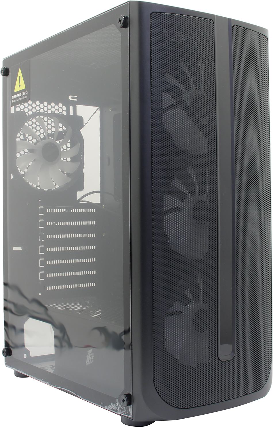 Корпус компьютерный 1stPlayer FIREBASE X4 (X4-BK-4F1) Black