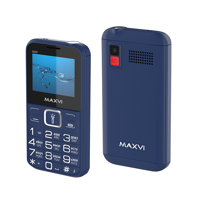 Мобильный телефон Maxvi B200 Синий (4620039115757)