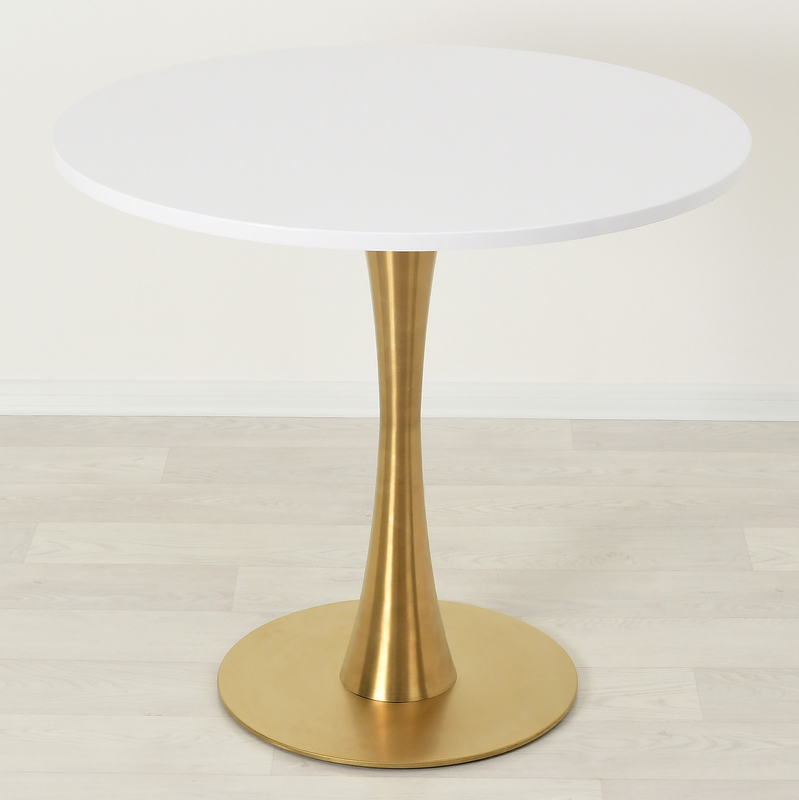 Кухонный стол Mebel Apartment Tulip 18 белый/золото D80