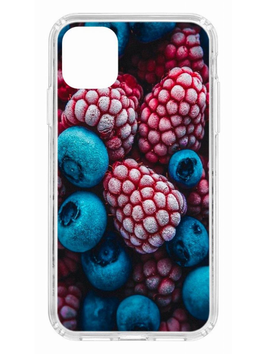 Противоударный чехол для Apple iPhone 11 КRUЧЕ Print Fresh berries прозрачный с рисунком