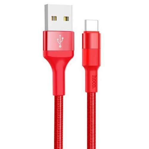 Кабель USB*2.0 Cm-Am Hoco X26 2А Red, красный - 1 метр X26a 1м Red