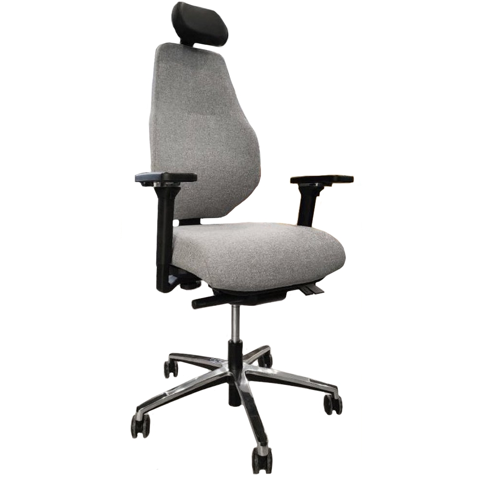 Эргономичное офисное кресло Falto Smart-T 1501-10H LONG (темно-серое, черный каркас)