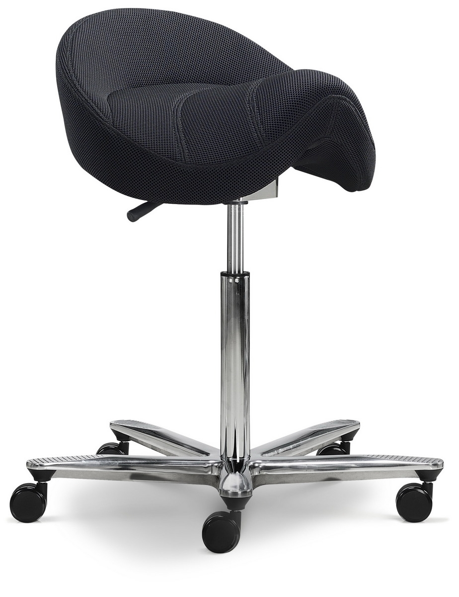 Эргономичный стул-седло Falto Activ-S с механизмом Body-Balance 1802-31 - черный