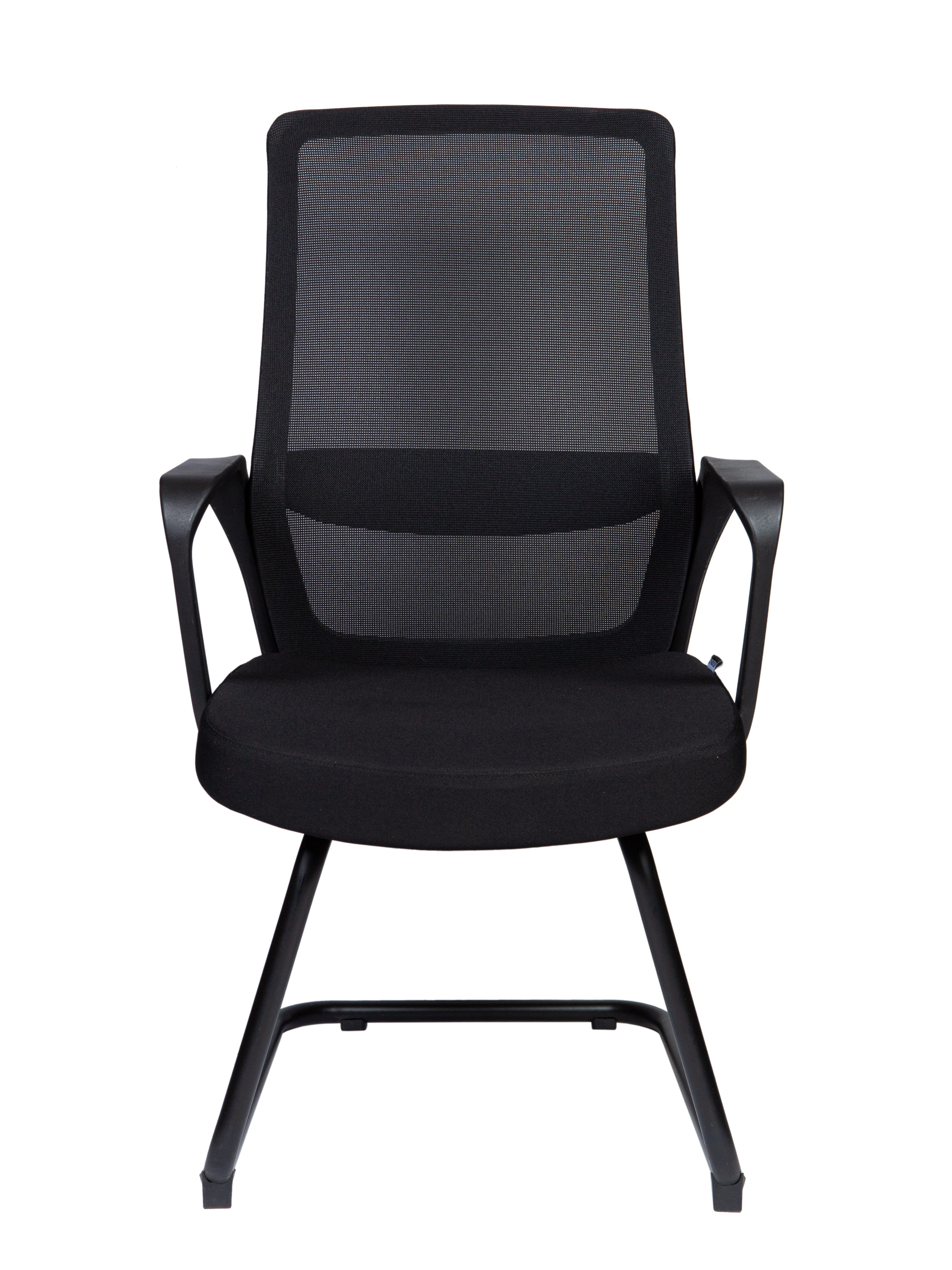 Офисное кресло Norden Pino black CF, черный пластик / черная ткань / черная сетка