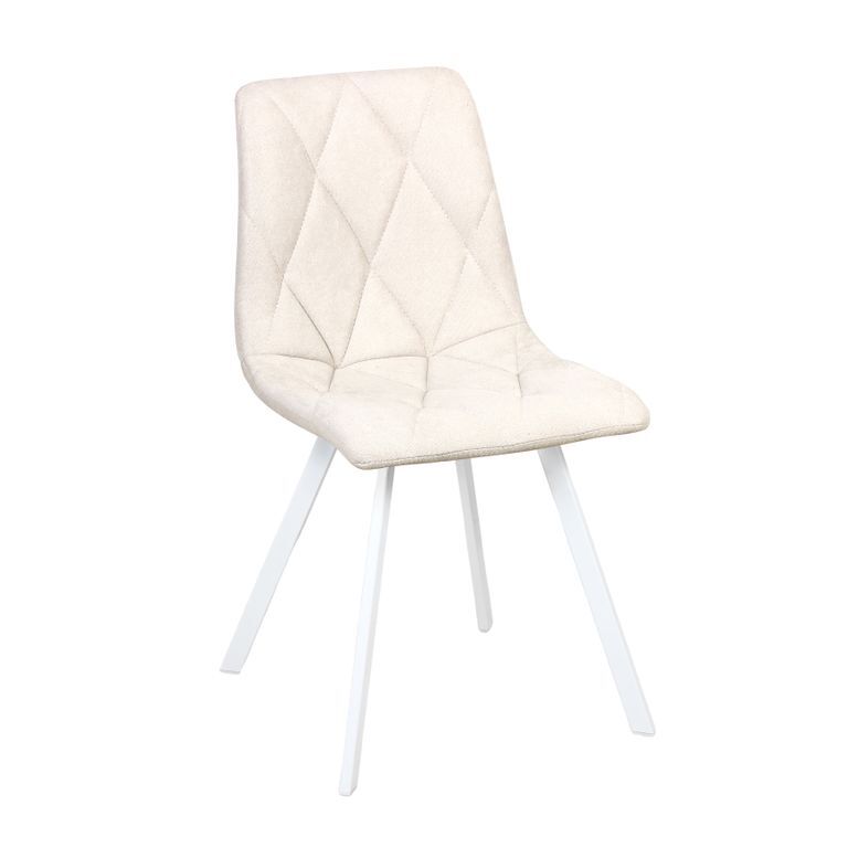 Стул Империя стульев РОККИ White WX-221 (beige textile), белый/бежевый