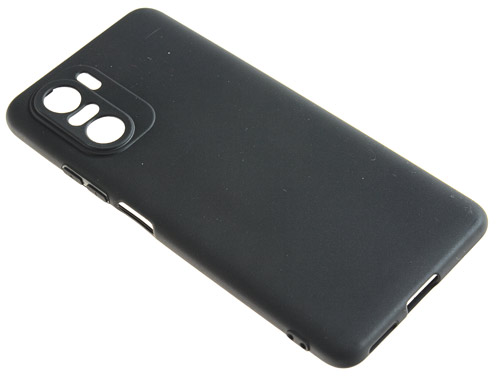 Силиконовый чехол TPU Case матовый для Xiaomi Poco F3 черный