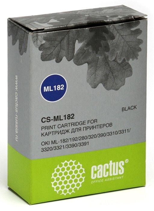 Картридж совм. Cactus ML182 черный для Oki ML-182/192/280/320/390