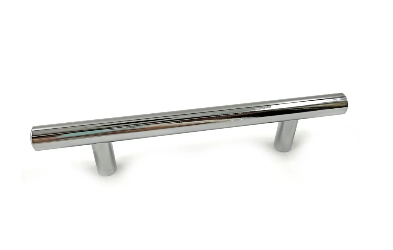 Мебельная ручка-рейлинг 256/336, металл, хром, 2 шт