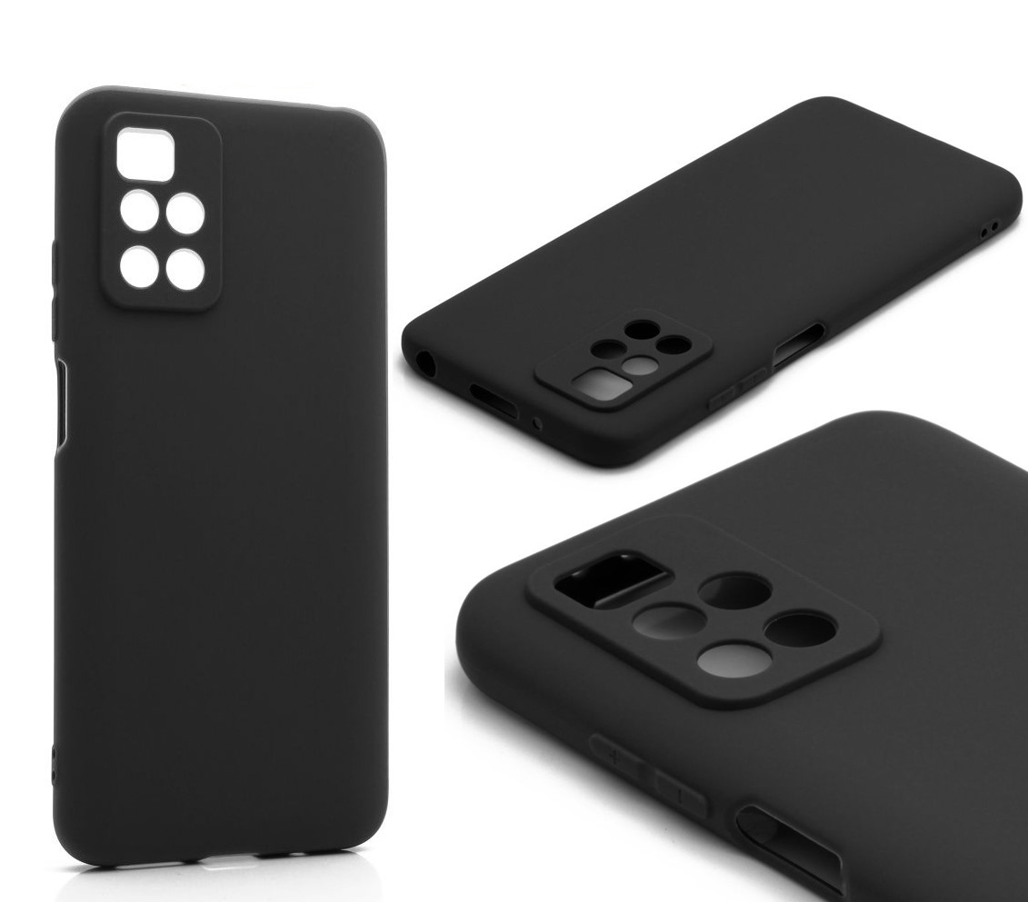 Силиконовый чехол TPU Case матовый для Xiaomi Redmi 10 черный