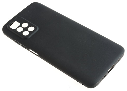 Силиконовый чехол TPU Case матовый для Xiaomi Redmi Note 10 Ultra черный
