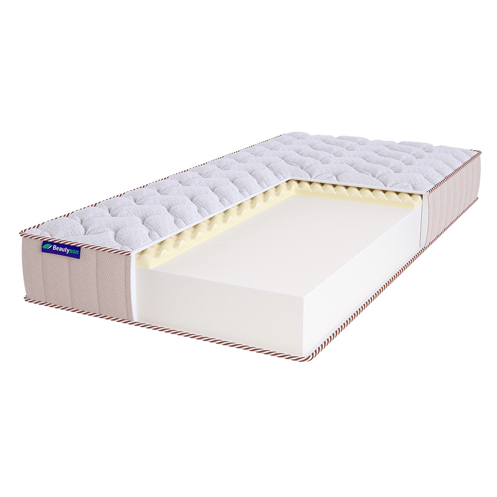 Матрас Beautyson Roll Foam Hard 14 Massage Lux, 85х130, 19 см, беспружинный