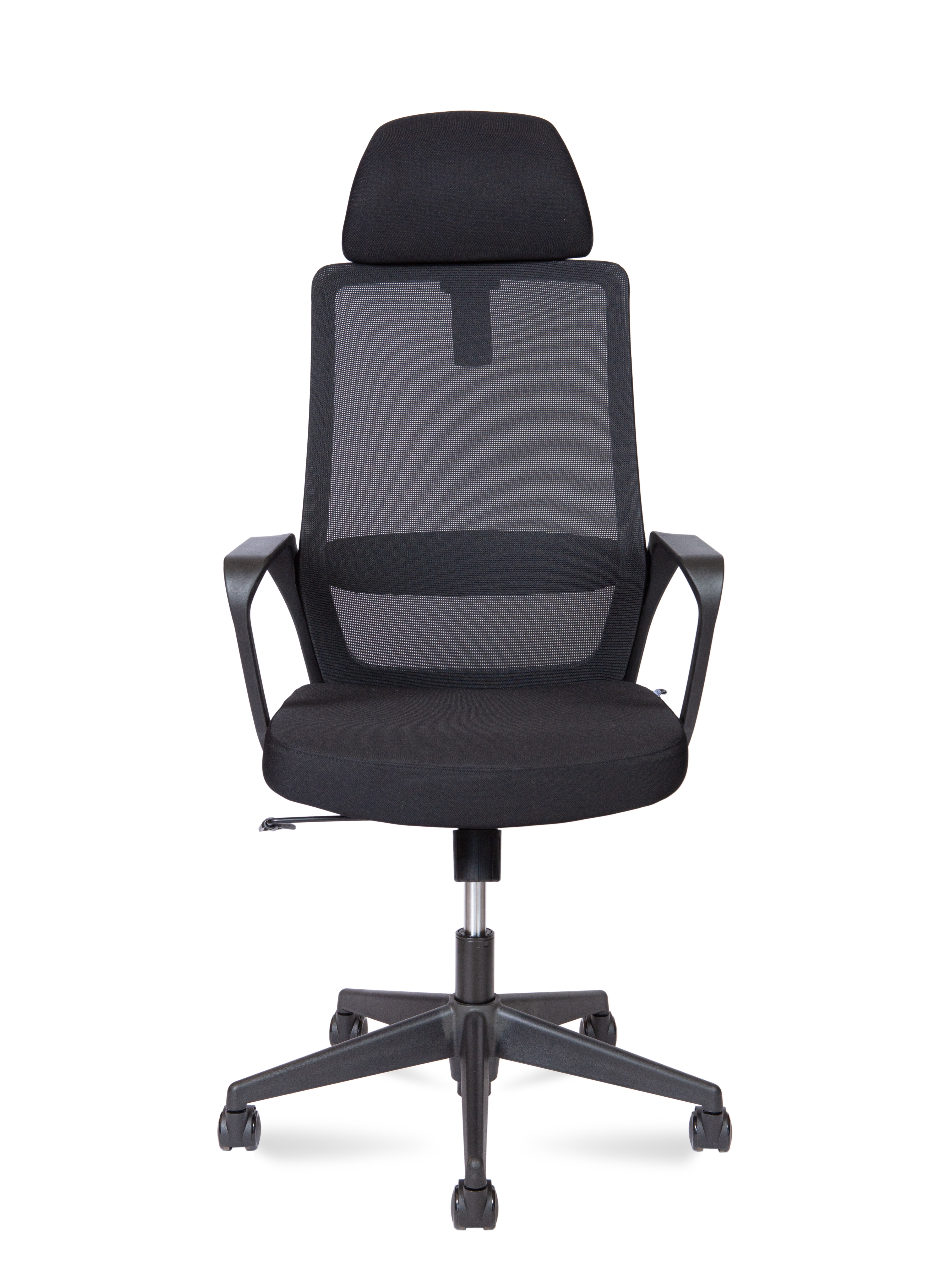 Кресло офисное Norden Pino black черный пластик / черная ткань
