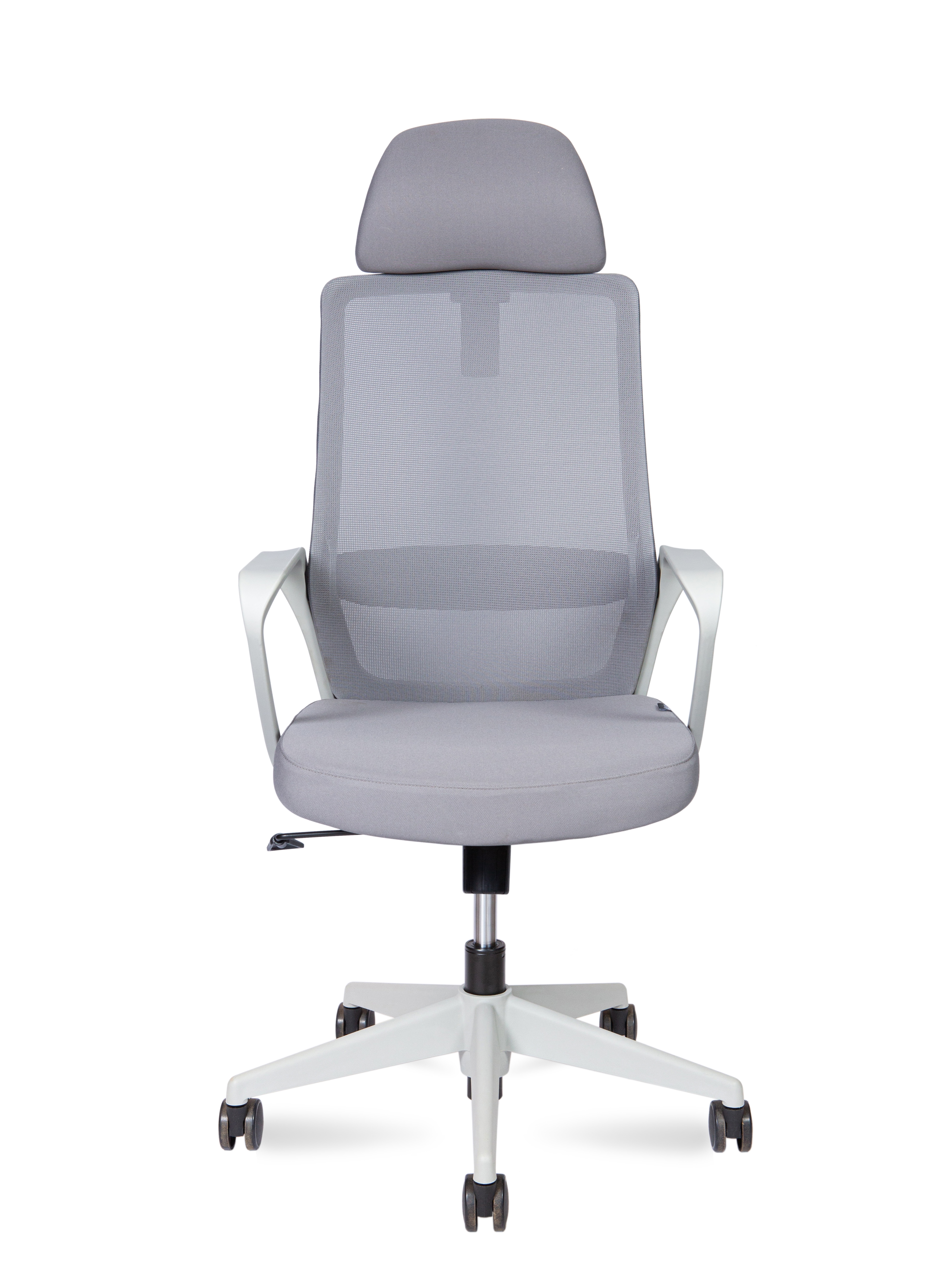 Кресло офисное Norden Pino grey серый пластик / серая ткань