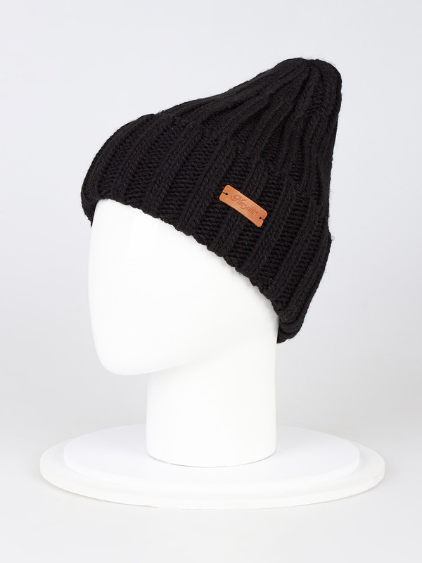 Шапка бини женская Noryalli 41606 черная, one size