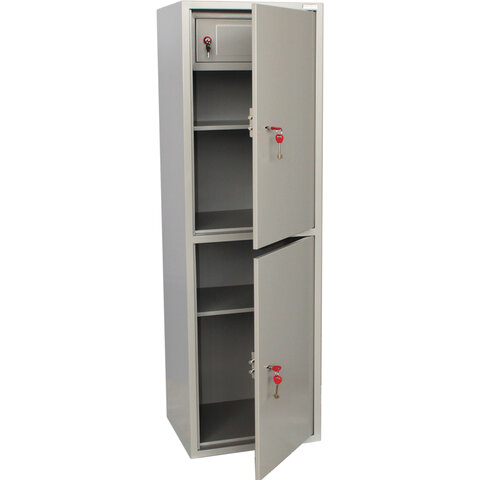 Шкаф металлический для документов BRABIX "KBS-032Т", 1503х470х390 мм, 37 кг, трейзер, свар