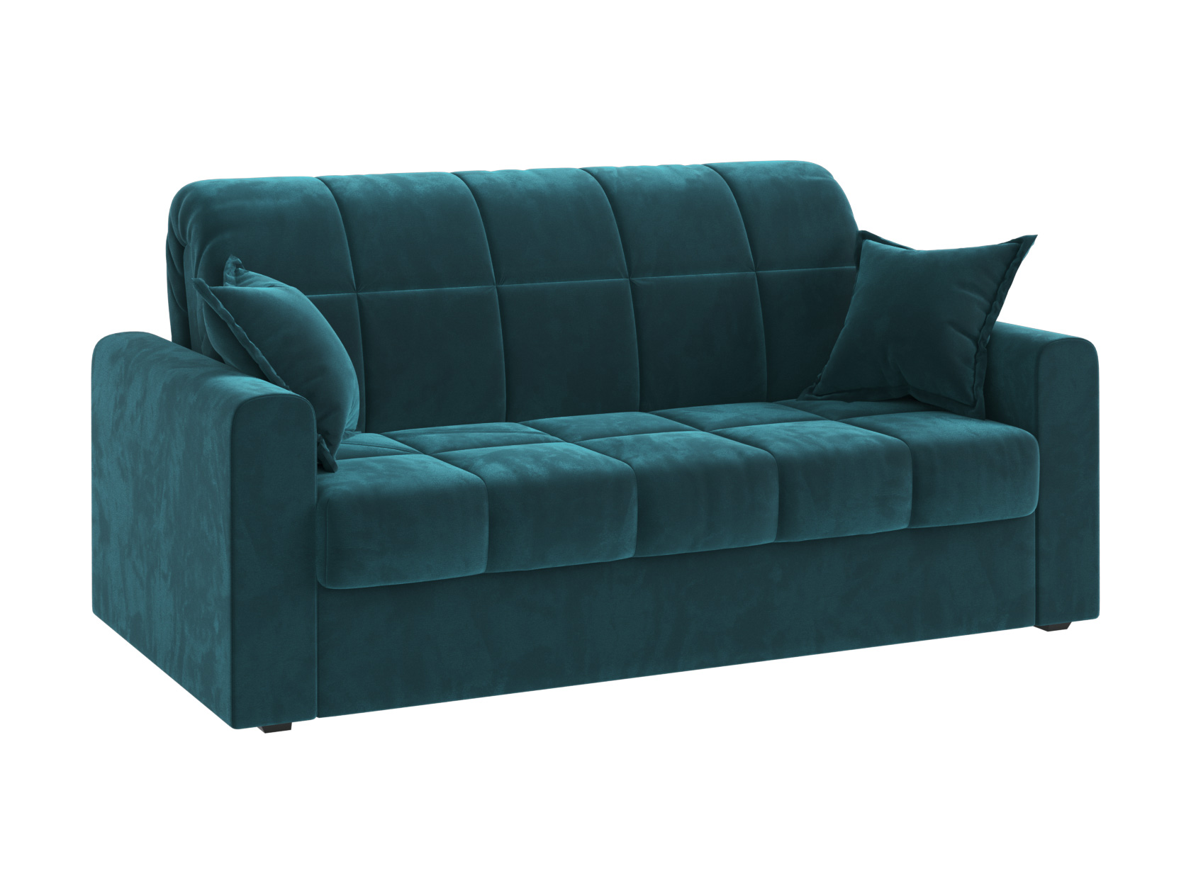 Прямой диван Первый Мебельный Гаспар Изумрудный, велюр 160 см С ящиком