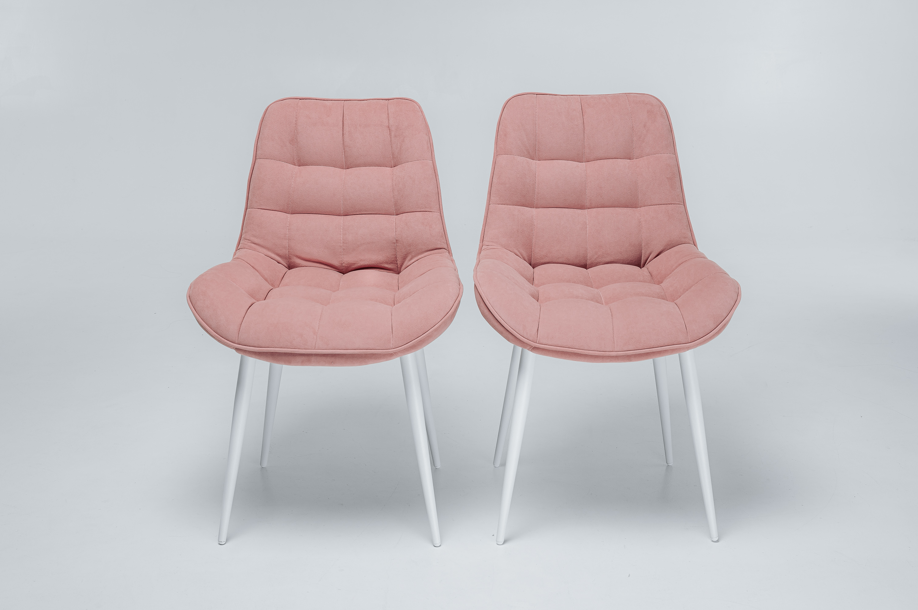 Комплект стульев Brendoss 700, 2 шт, розовый/ножки белые