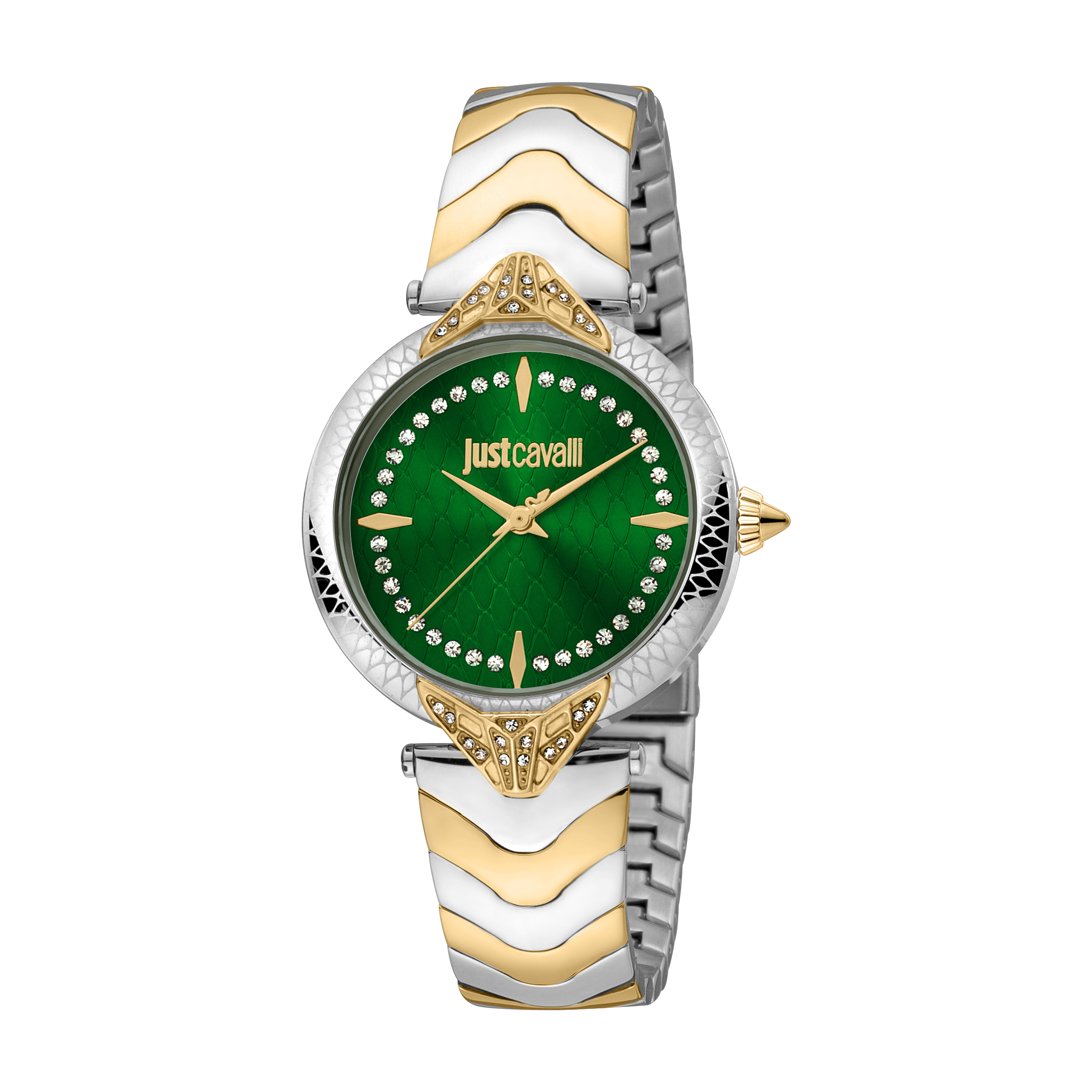 Наручные часы женские Just Cavalli JC1L238M0105 серебристые/золотистые