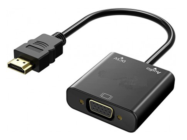 Переходник KS-is HDMI M to VGA F + Audio KS-426