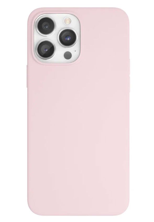 Чехол VLP Liquid Silicone MagSafe для iPhone 14 Plus, светло-розовый
