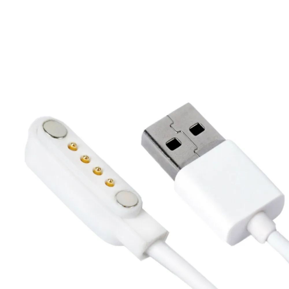 Магнитная зарядка USB кабель для смарт- умных- детских часов, 4 pin