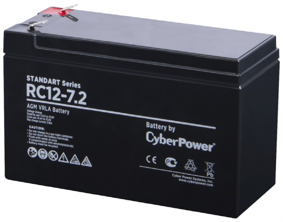 Cyberpower Аккумулятор CyberPower 12V7.2Ah CyberPower RC12-7.2 (RC 12-7.2)