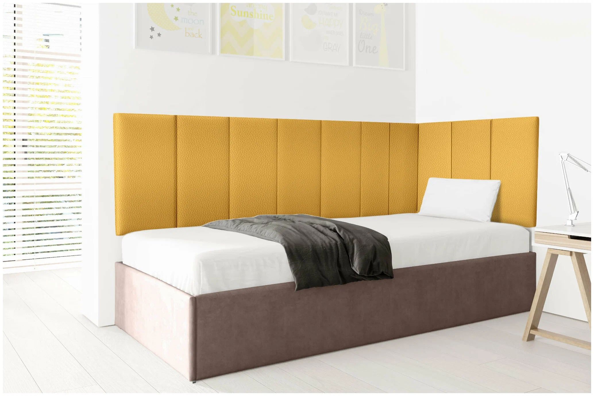 Панель кровати Eco Leather Gold 30х60 см 1 шт.