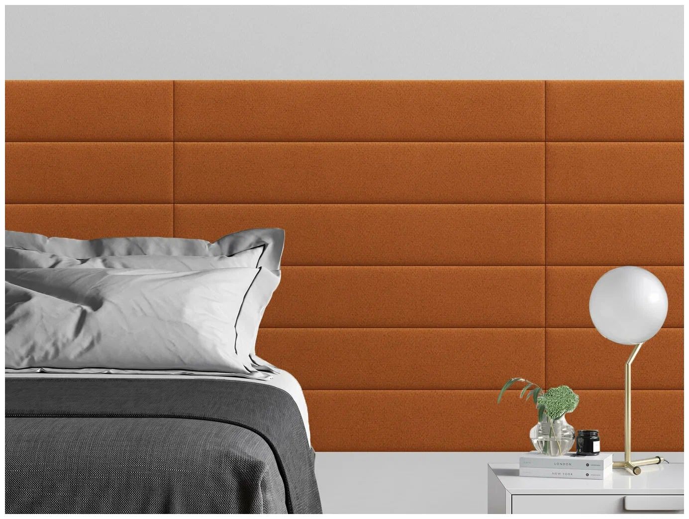 Панель кровати Velour Orange 15х90 см 2 шт.