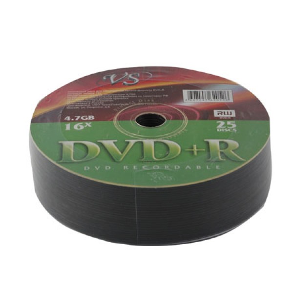 Диск VS DVD+R 4.7 Gb Shrink 25 шт