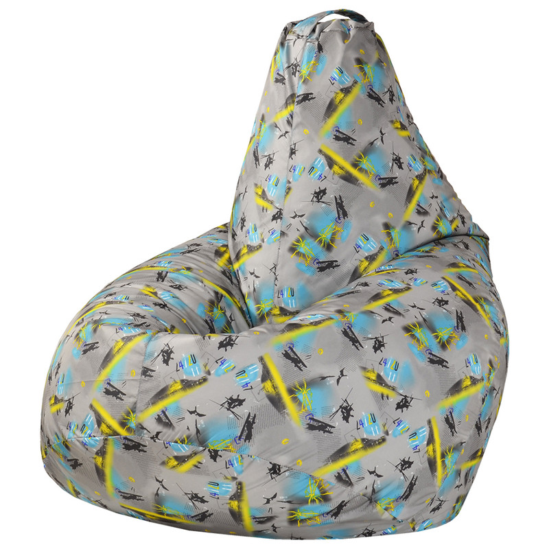 Кресло-мешок Puffmebel груша XXXXL разноцветный