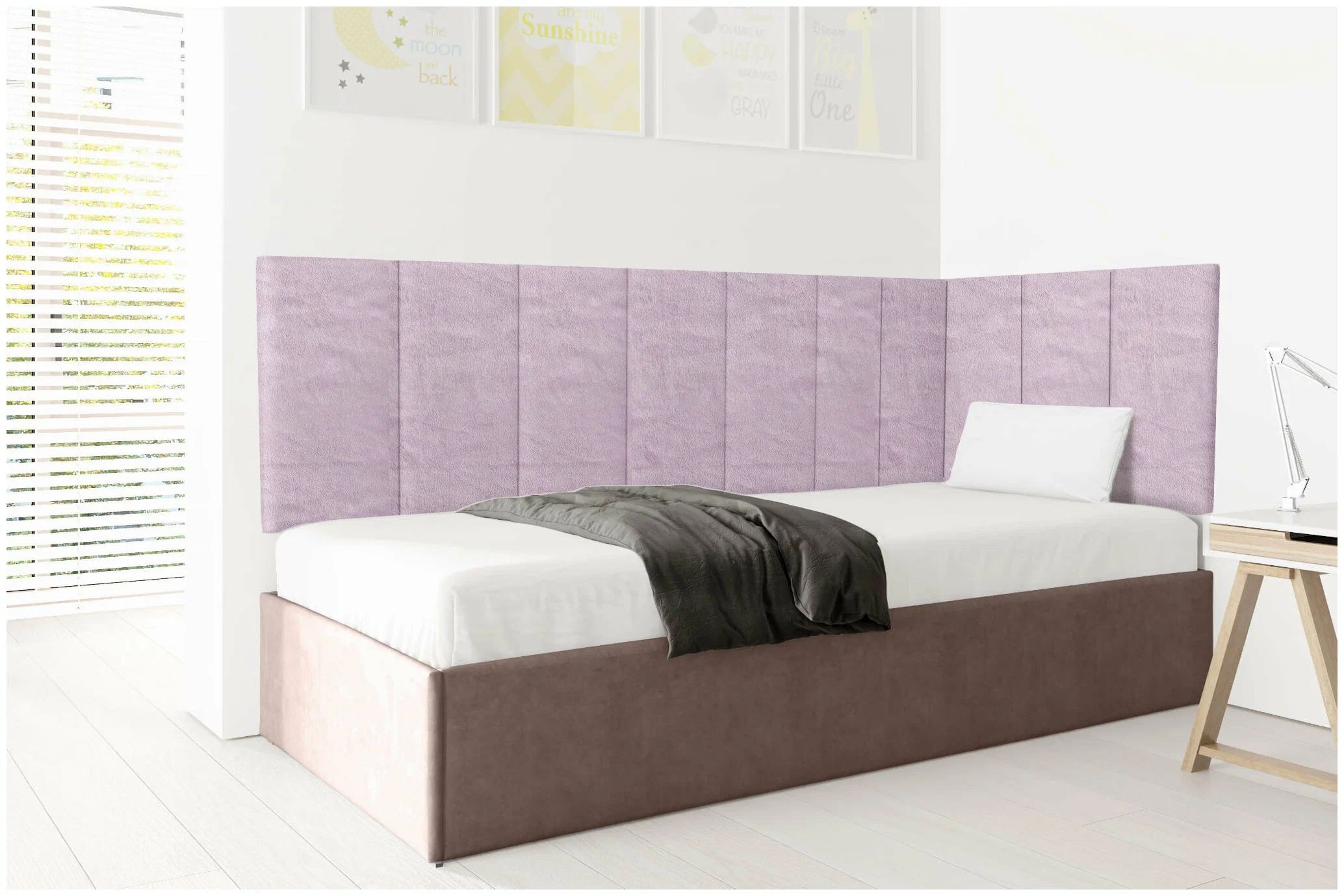 Панель кровати Velour Pink 30х60 см 1 шт.