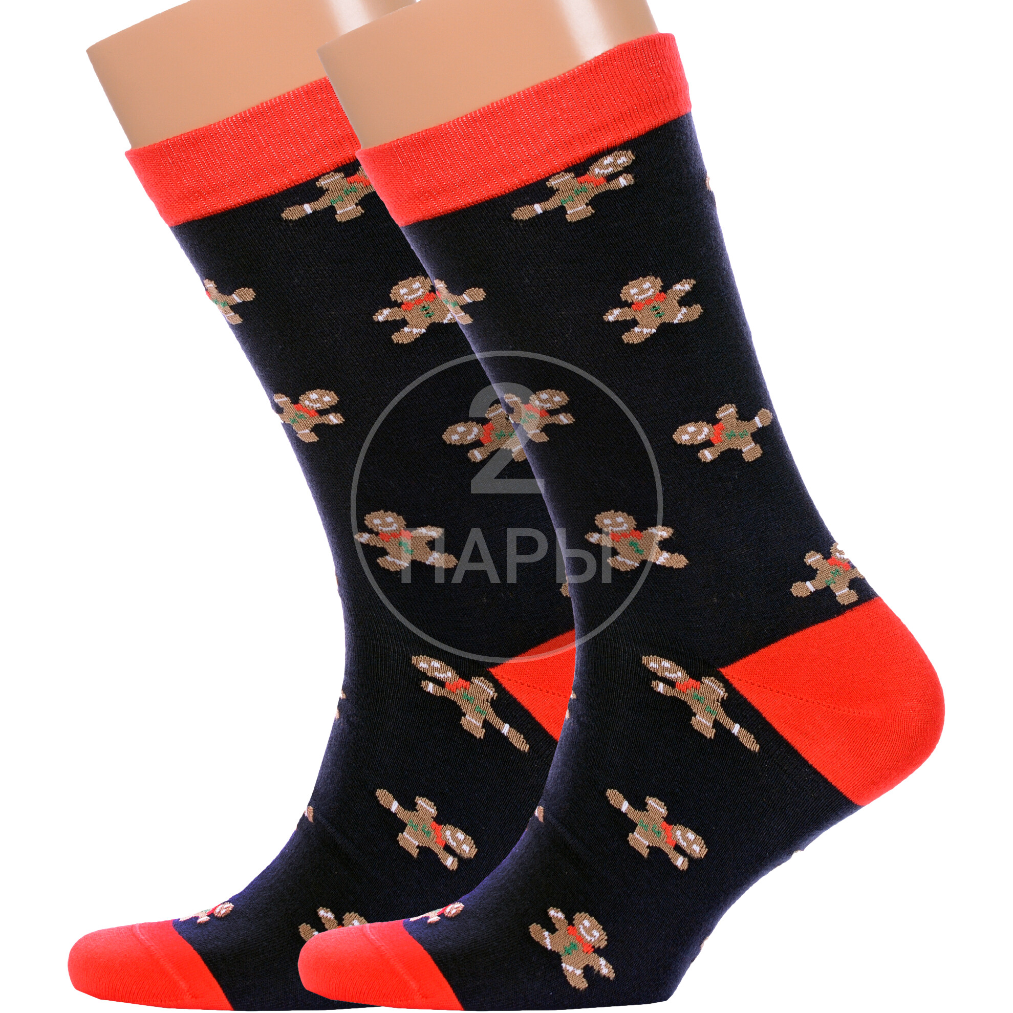 Комплект носков мужских Красная Ветка 2-С-2039 черных 25 2 пары