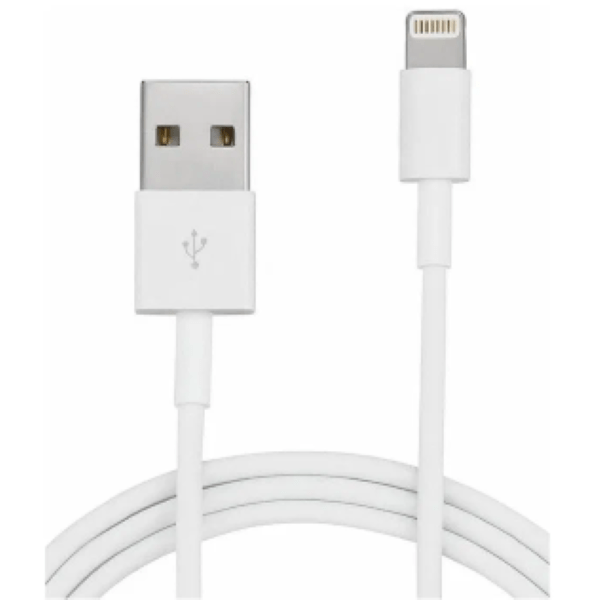 Кабель USB Lightning 1m (зеленая упаковка) ISA белый