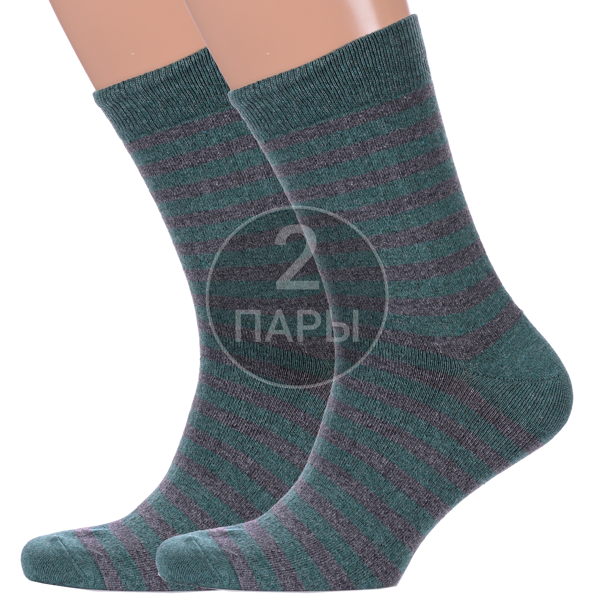 Комплект носков мужских Красная Ветка 2-С-1395 зеленых 29 2 пары