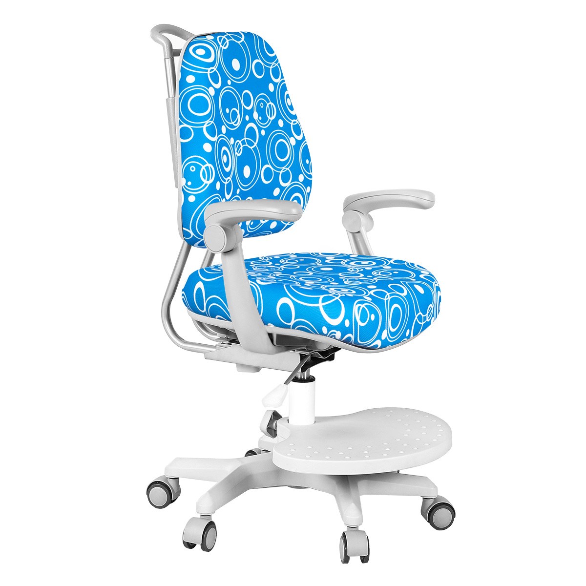 Детское кресло Anatomica Ragenta с подлокотниками синий с мыльными пузырями