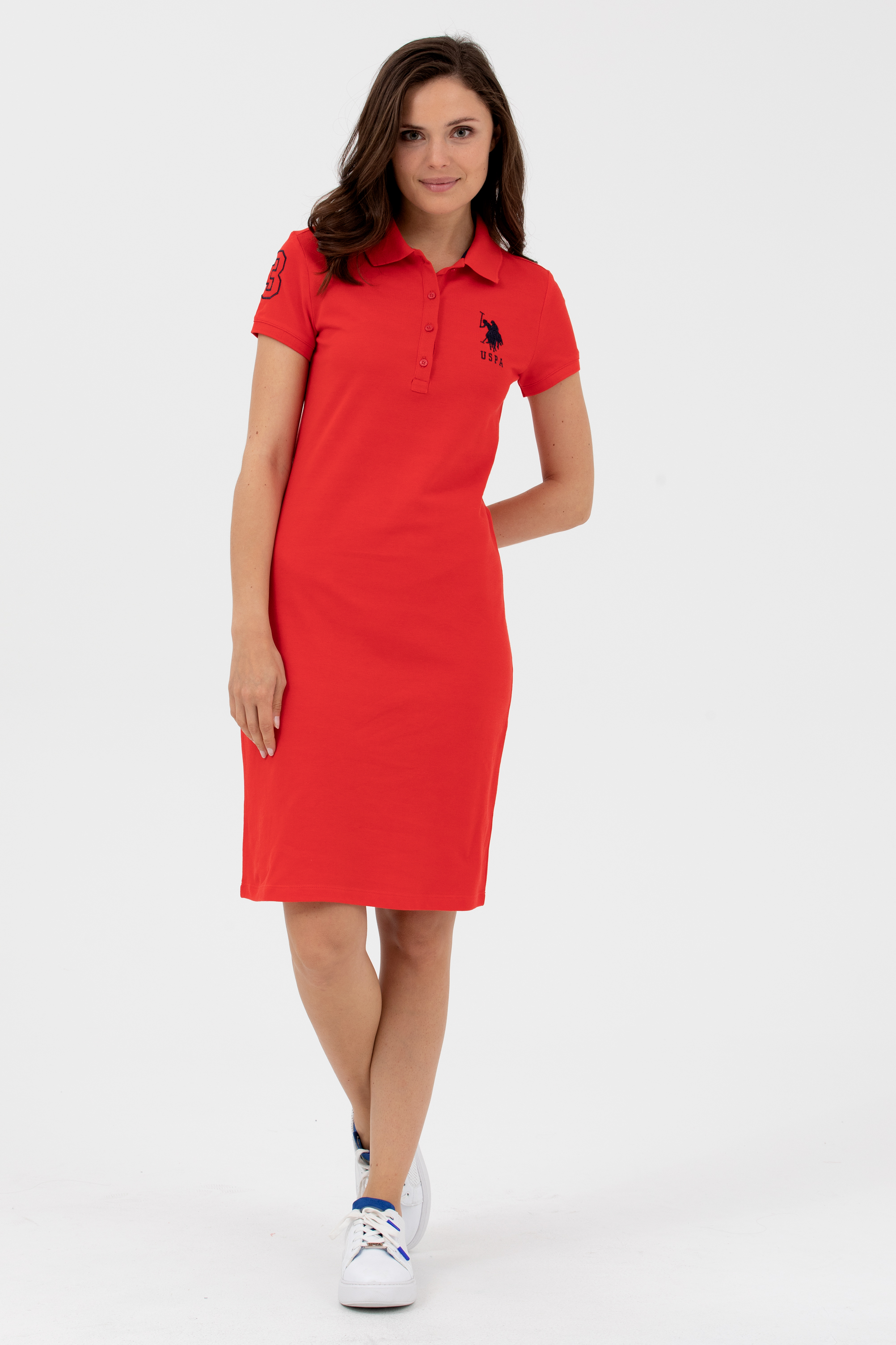 Платье женское U.S. POLO Assn. G082SZ075-000-1567866-MTS0223-075 красное M