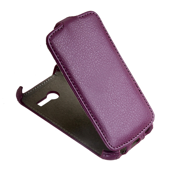 Чехол Samsung SM-G110H (Galaxy Pocket 2) флип кожзам №1 <фиолетовый>