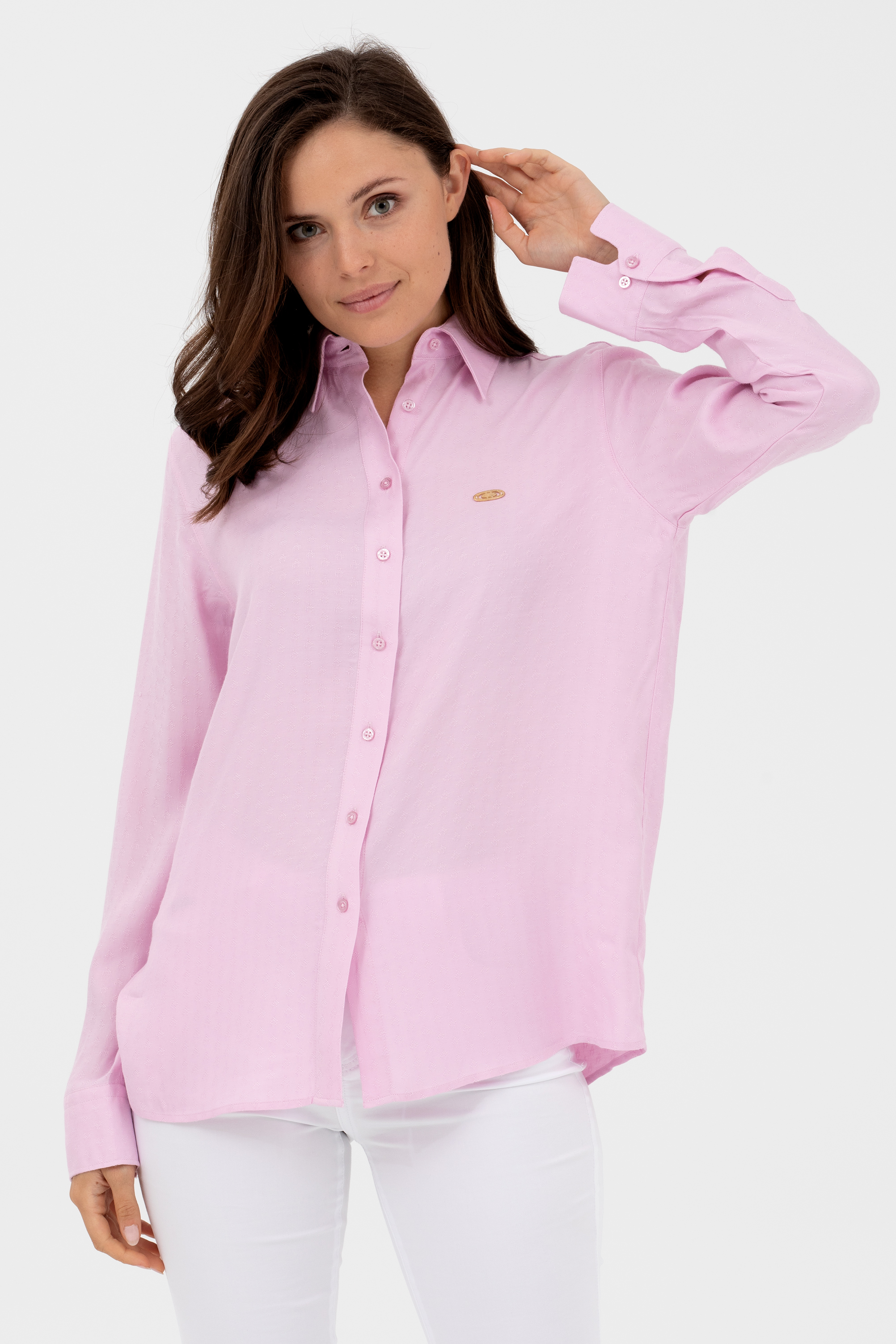 Рубашка женская U.S. POLO Assn. G082SZ004-000-1581100-RC-DESER фиолетовая 34